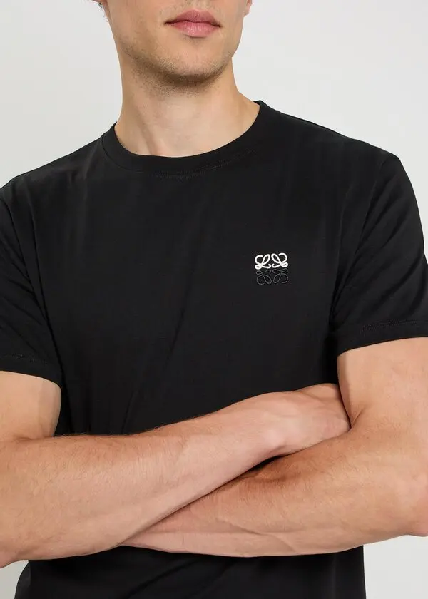 Loewe Logo-embroidered Cotton T-shirt