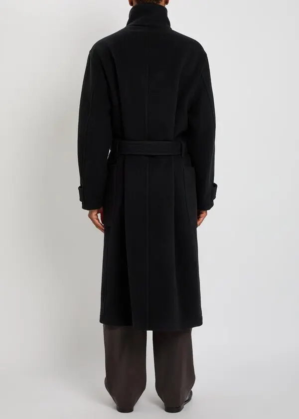 LEMAIRE Belted Wool Wrap Coat