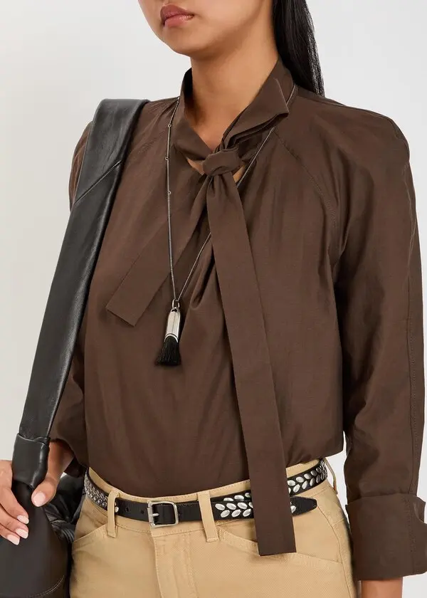 LEMAIRE Personal Brush Pendant -plated Necklace