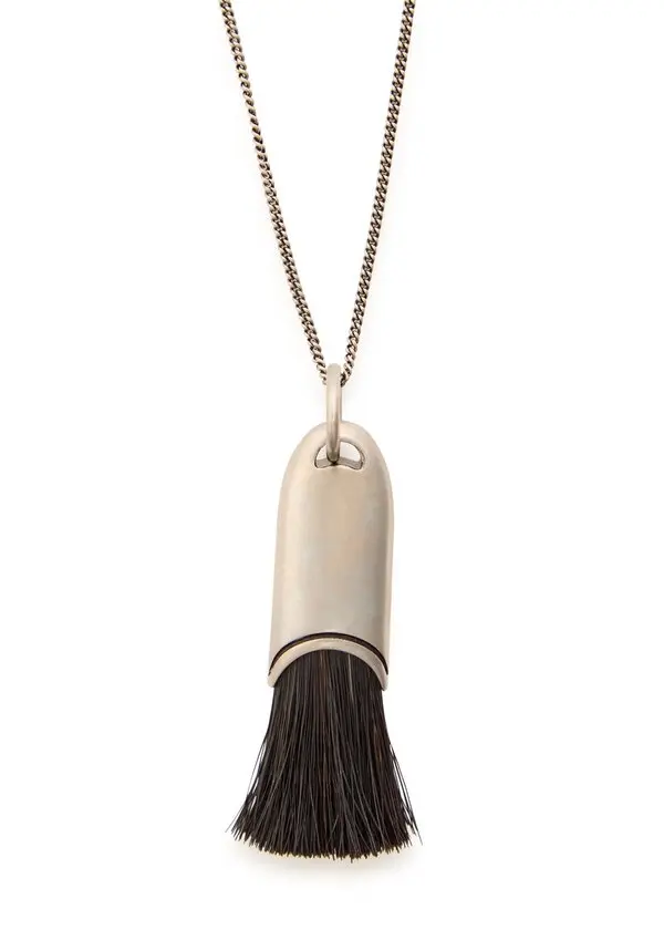LEMAIRE Personal Brush Pendant -plated Necklace - Silver