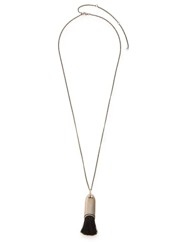 LEMAIRE Plated Necklace With Horsehair Brush Pendant