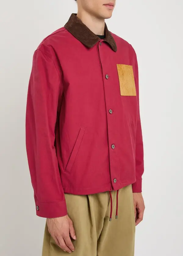 Loewe Corduroy-collar Cotton Jacket