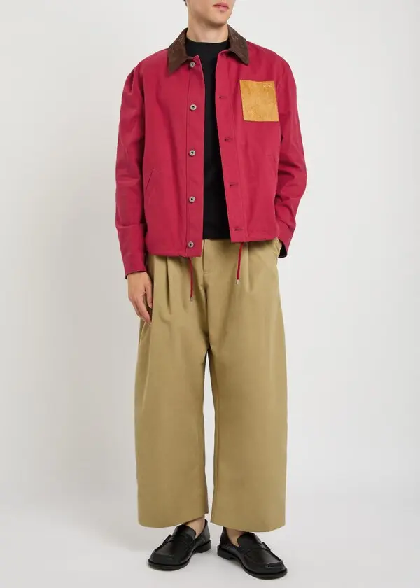 Loewe Corduroy-collar Cotton Jacket