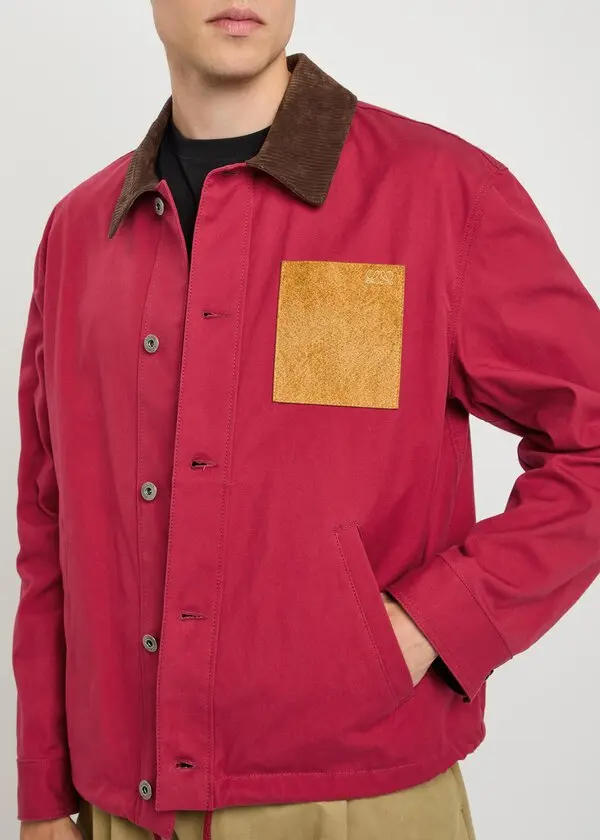 Loewe Corduroy-collar Cotton Jacket
