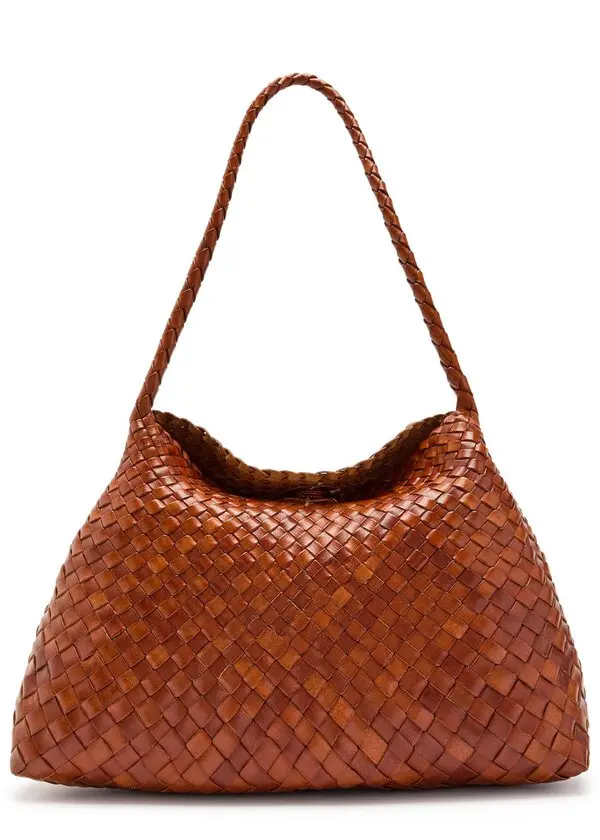 Dragon Diffusion Santa Maria Woven Leather Shoulder Bag