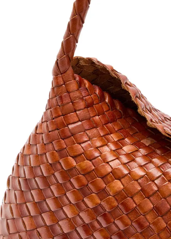 Dragon Diffusion Santa Maria Woven Leather Shoulder Bag