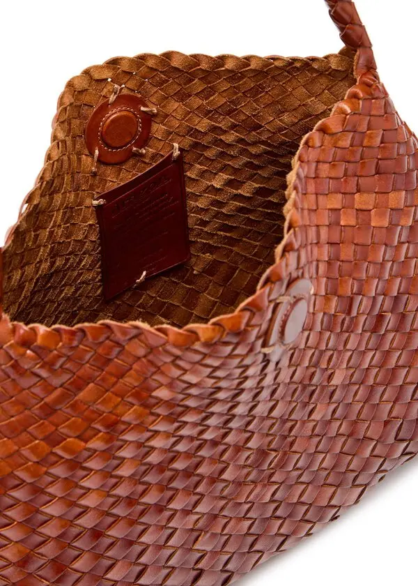 Dragon Diffusion Santa Maria Woven Leather Shoulder Bag