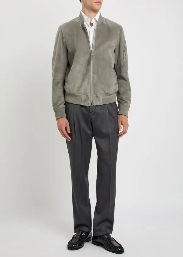TOM FORD Suede Bomber Jacket