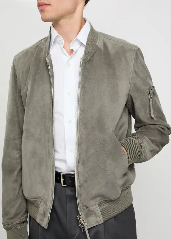 TOM FORD Suede Bomber Jacket