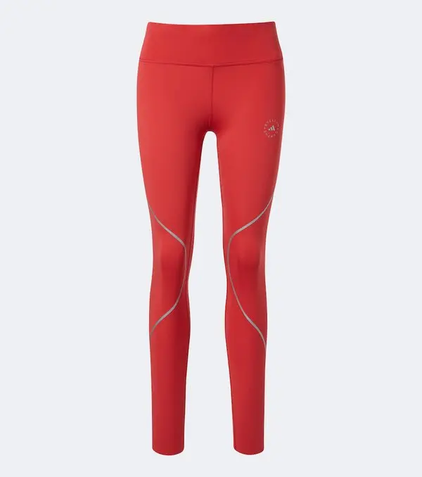 Adidas By Stella McCartney Logo Jersey Leggings - Red