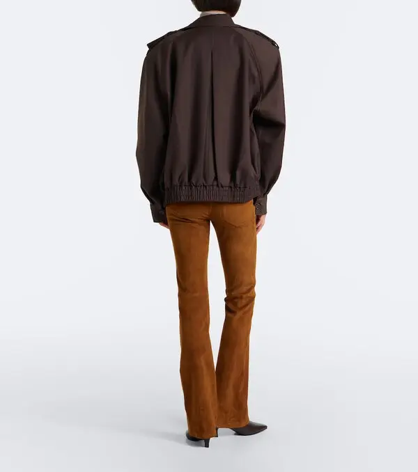 FRAME Rodeo Suede Flared Pants