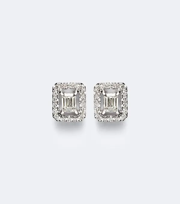 Messika Joy 18kt White Gold Earrings With Diamonds - Silver