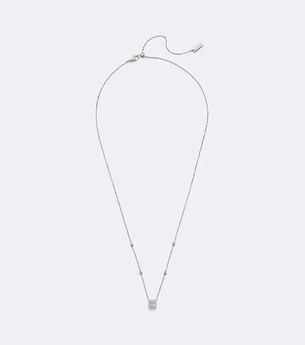 Messika Joy 18kt White Gold Pendant Necklace With Diamonds - Silver