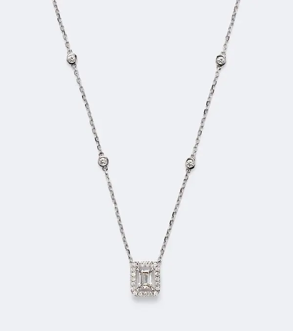 Messika Joy 18kt White Gold Pendant Necklace With Diamonds