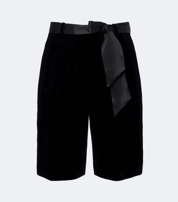 Saint Laurent Belted Bermuda Shorts - Black