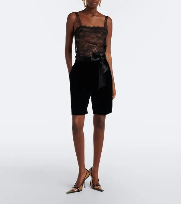 Saint Laurent Belted Bermuda Shorts