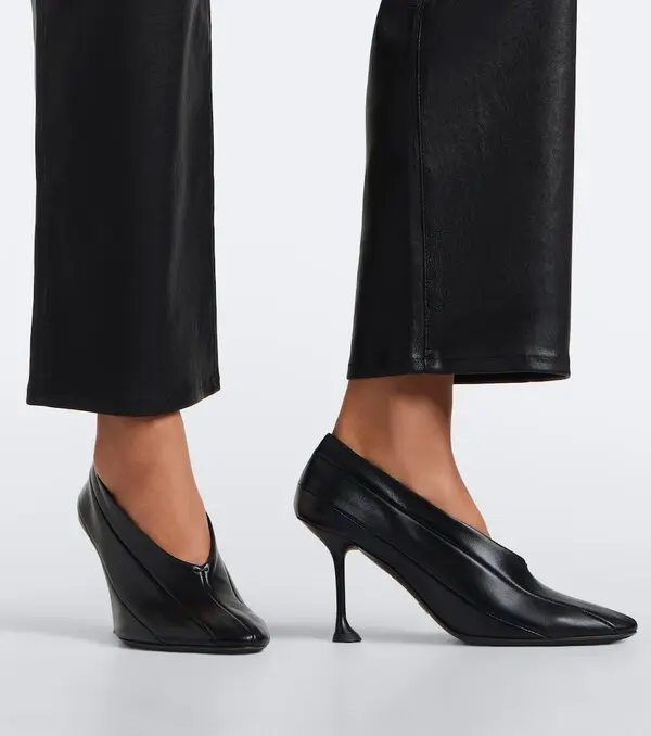 FRAME Cigarette Leather Slim Pants