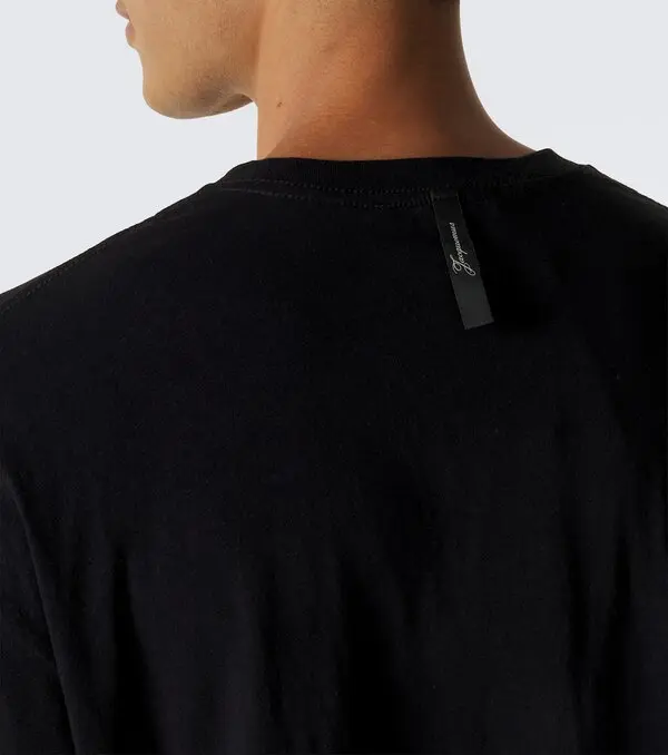 Jacquemus Logo Cotton And Hemp Jersey T-shirt - Black