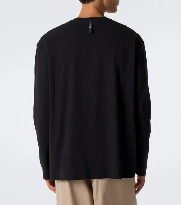 Jacquemus Logo Cotton And Hemp Jersey T-shirt - Black