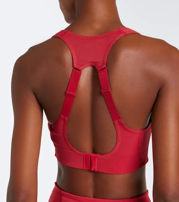 Adidas By Stella McCartney Logo Padded Jersey Sports Bra
