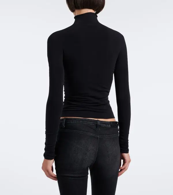 Gucci Jersey Turtleneck Top