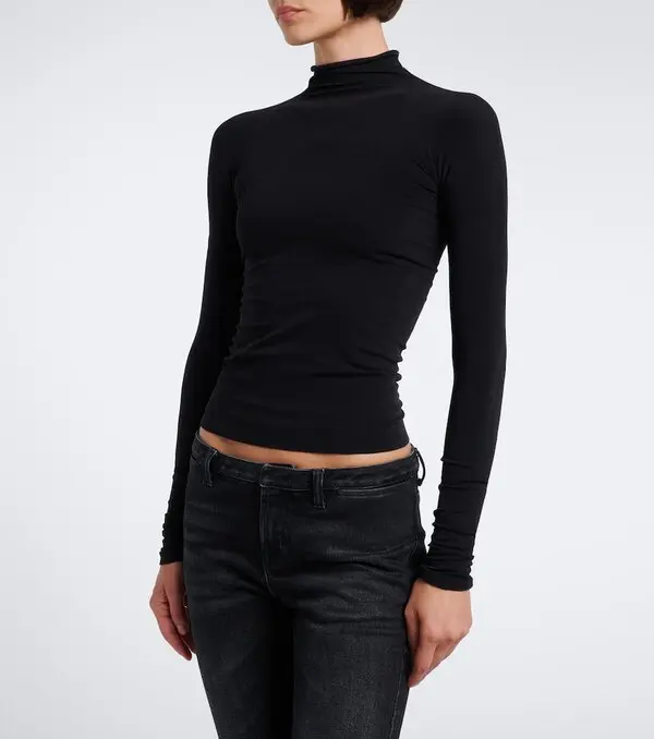 Gucci Jersey Turtleneck Top