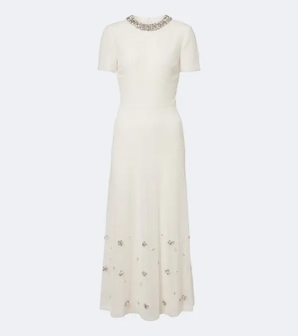 Roland Mouret Embellished Midi Dress