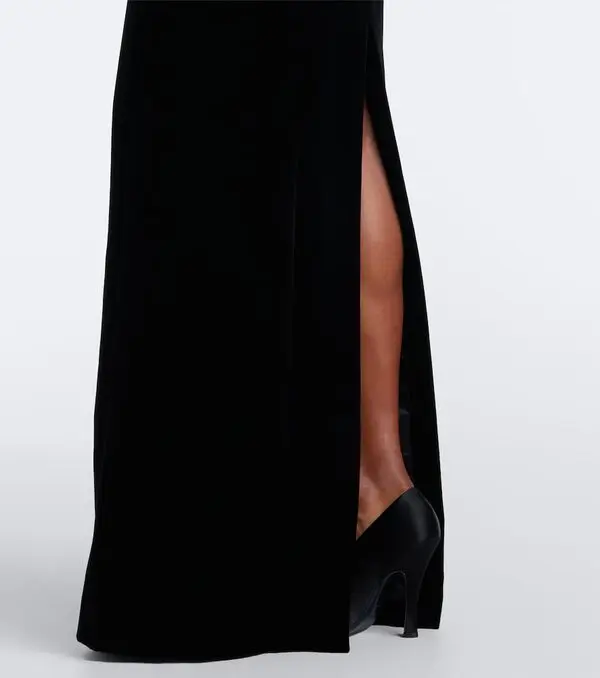 MUGLER Velvet Bustier Gown