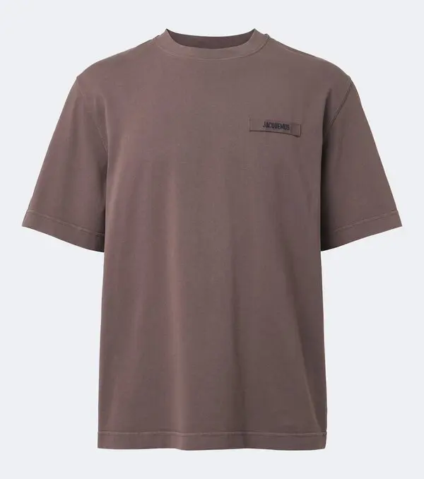 Jacquemus Logo Cotton Jersey T-shirt - Brown