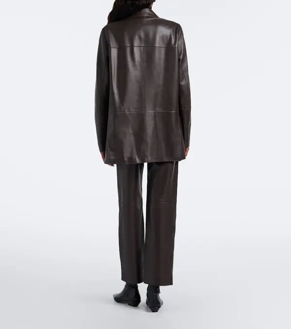 Loulou De Saison Cobe Leather Straight Pants