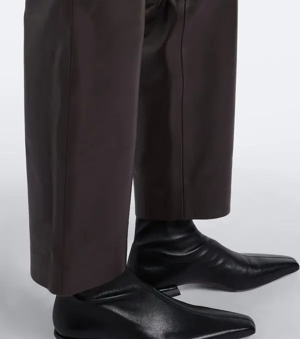 Loulou De Saison Cobe Leather Straight Pants