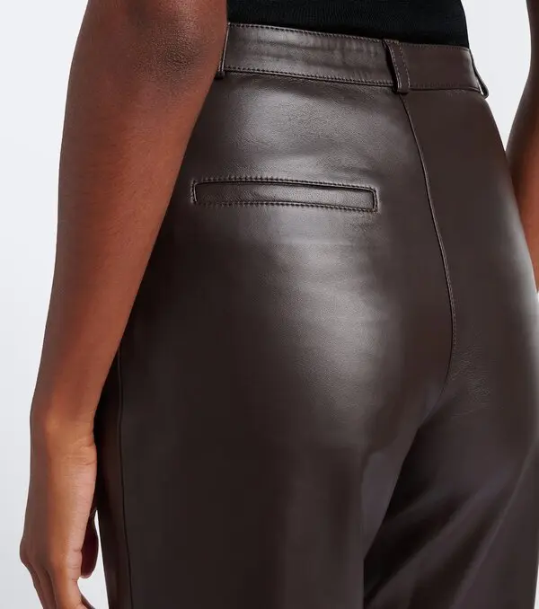 Loulou De Saison Cobe Leather Straight Pants