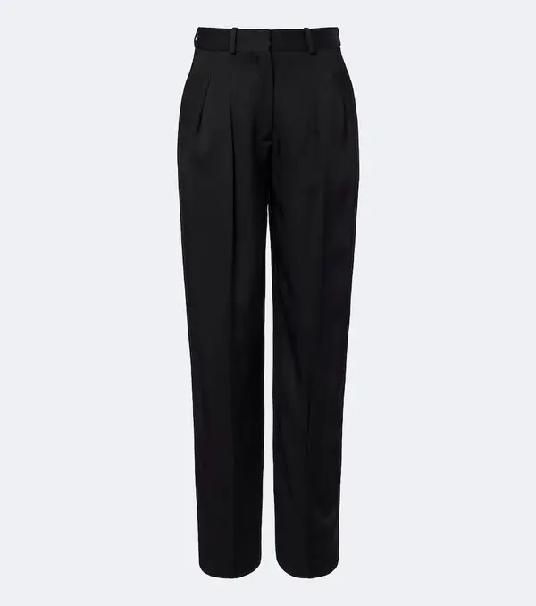 Loulou De Saison Pleated Straight Leg Trousers