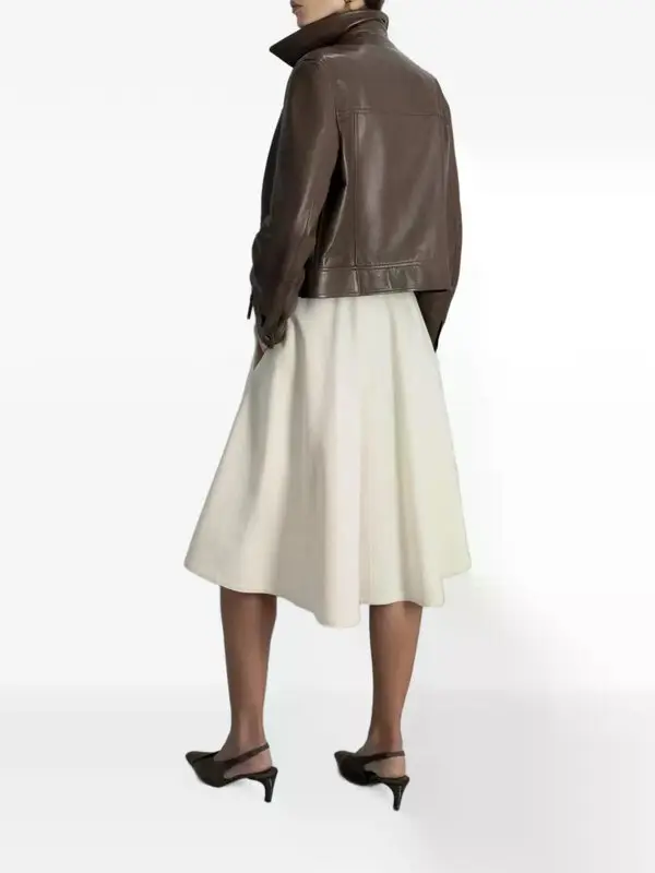 Brunello Cucinelli Zip-up Leather Jacket