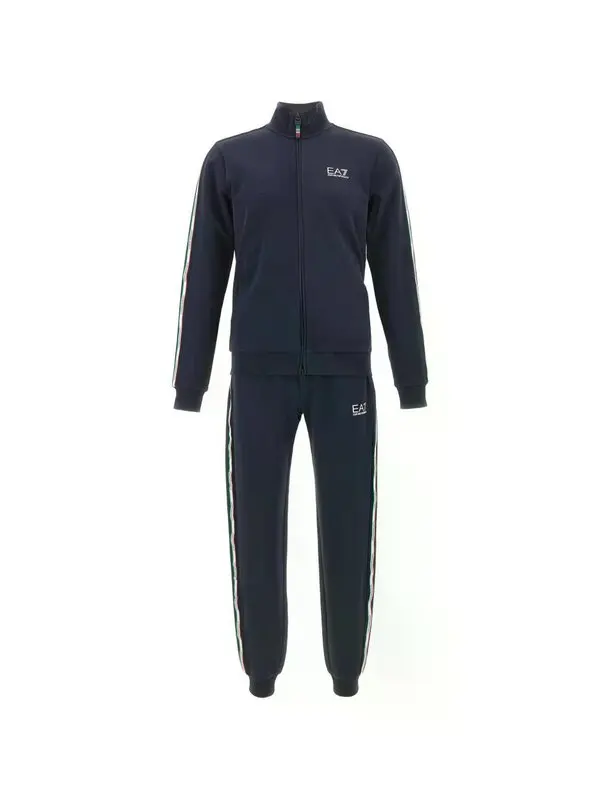 EA7 Logo-tape Tracksuit - Blue