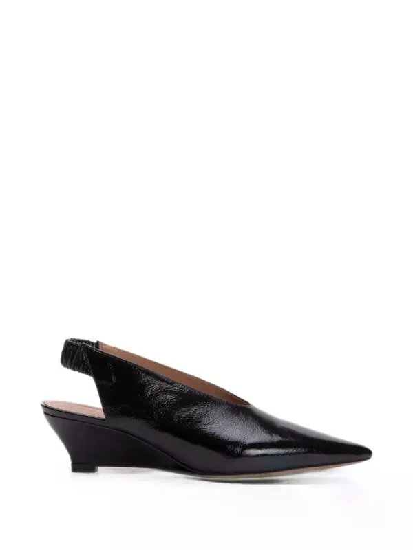 ODISSI Maria Pointed-toe Wedge Pumps - Black