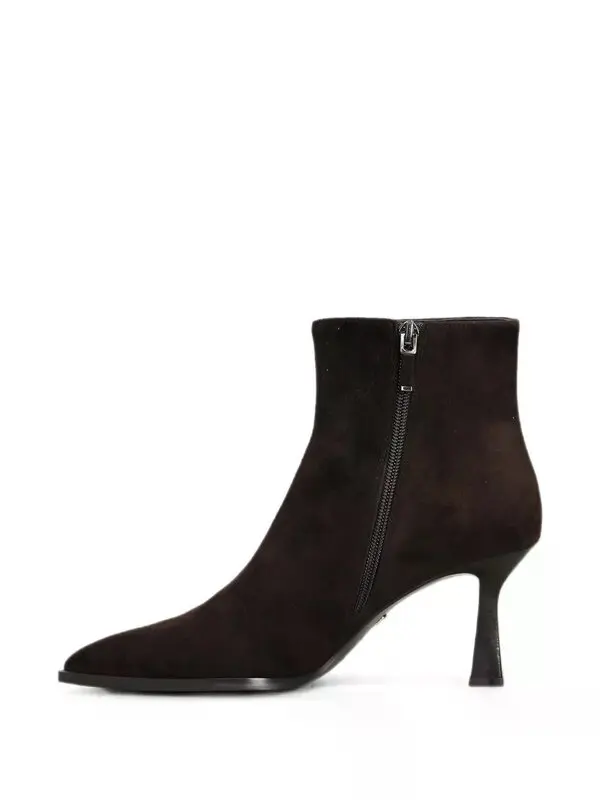 Lola Cruz Pointed-toe Suede Ankle Boots