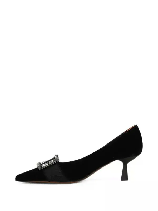 Roberto Festa Amarit Crystal-buckle Pumps - Black