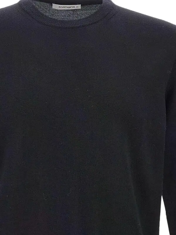 KANGRA Crew-neck Ribbed-trim Sweater
