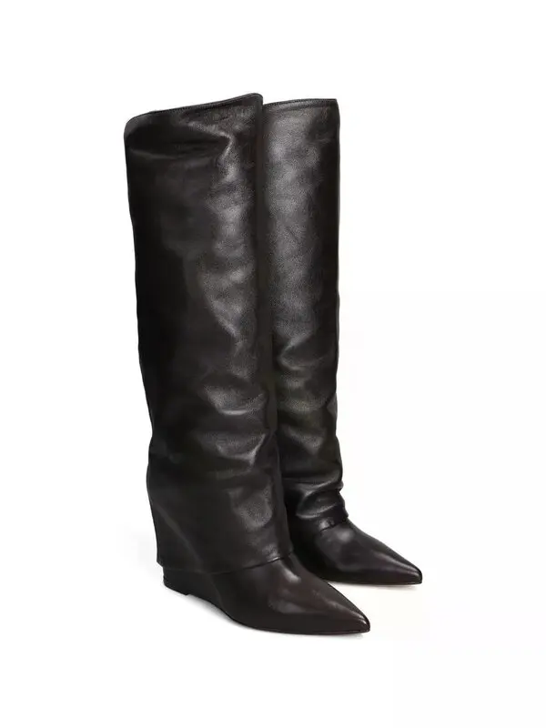 THE SELLER Pointed-toe Wedge Boots