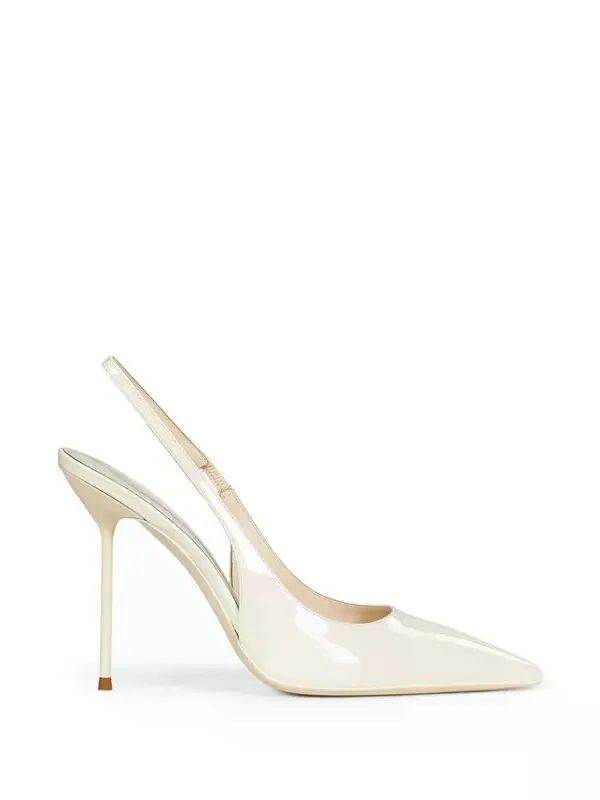 Paris Texas 70 Lidia Patent Leather Slingback Pumps - Neutrals