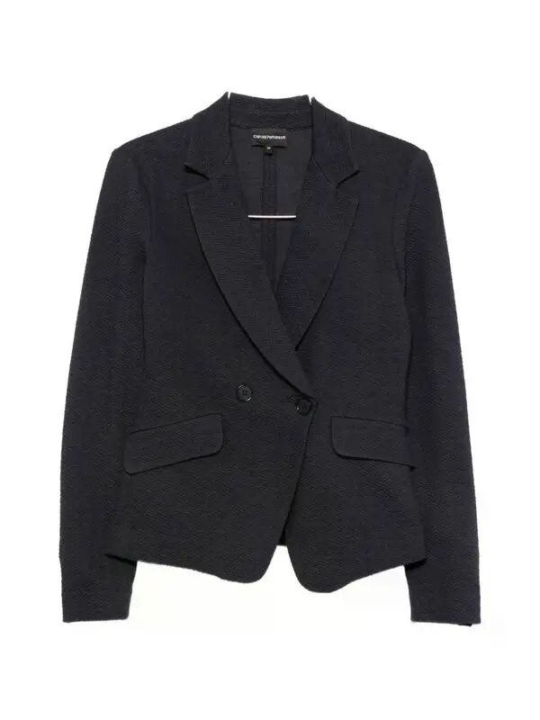 Emporio Armani Double-breasted Textured Jacket