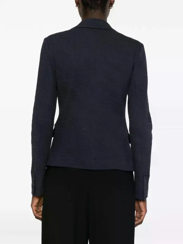 Emporio Armani Double-breasted Textured Jacket