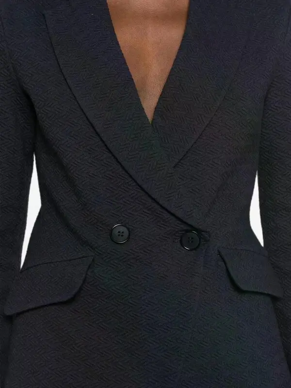 Emporio Armani Double-breasted Textured Jacket