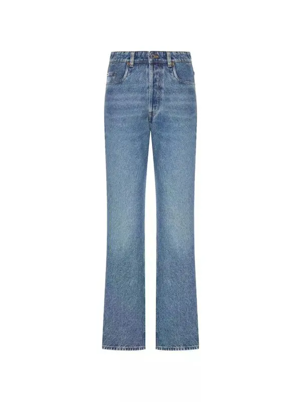 Miu Miu Light-wash Denim Flare Jeans - Blue