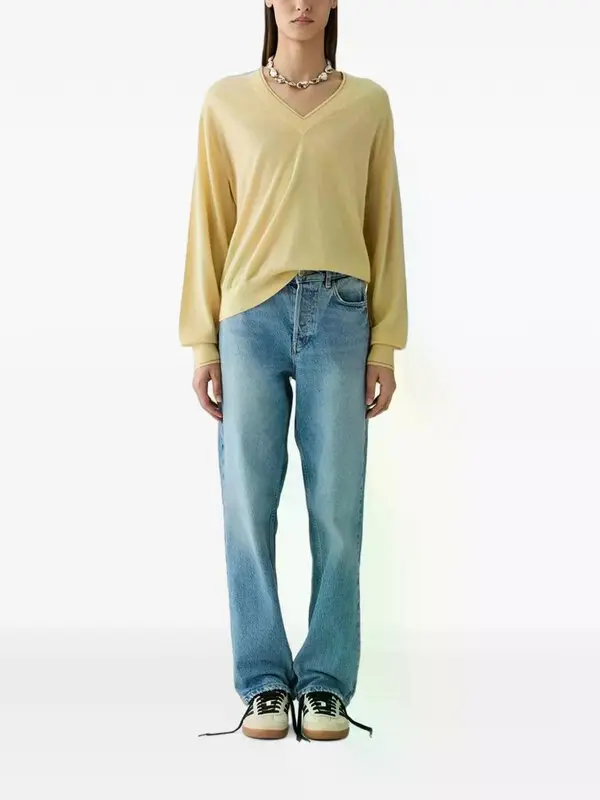 Guest In Residence The Airy V Cashmere Sweater - Yellow