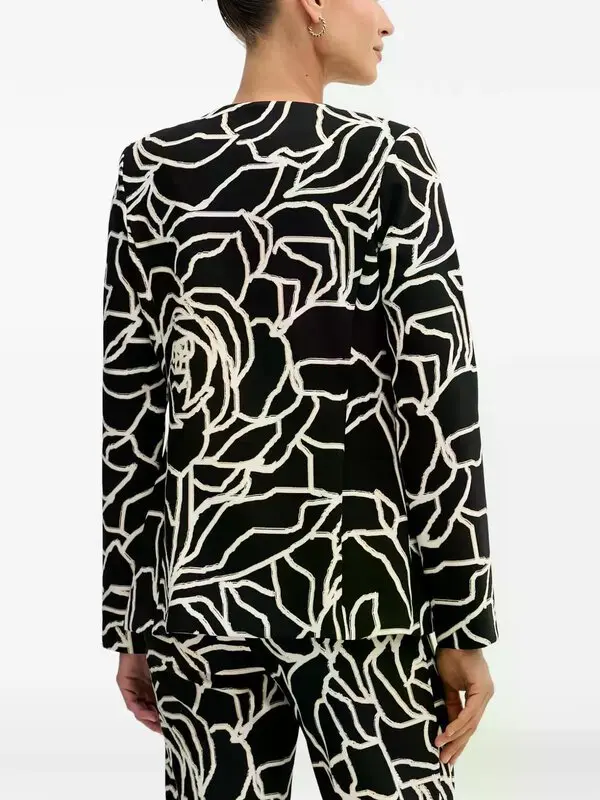 Joseph Ribkoff Abstract-print Single-breasted Blazer