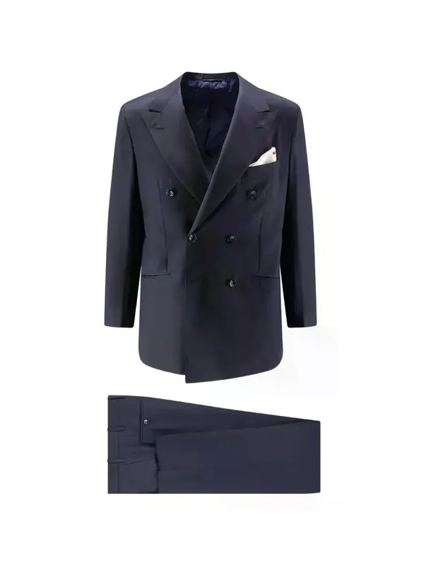 Kiton Wool Double-breasted Suit