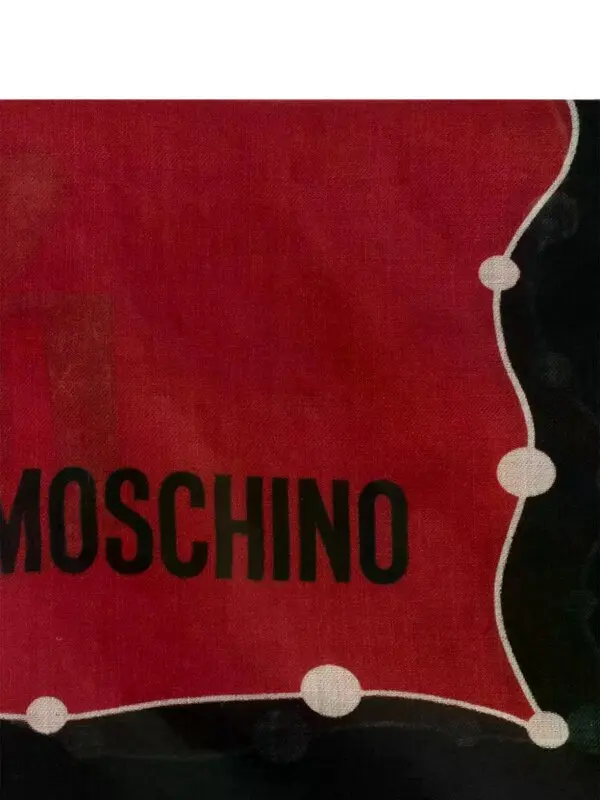 Moschino Teddy Bear Logo Scarf