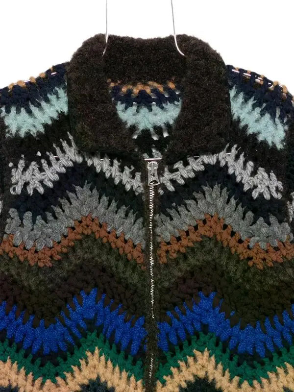 Sacai Panelled Wool-blend Coat